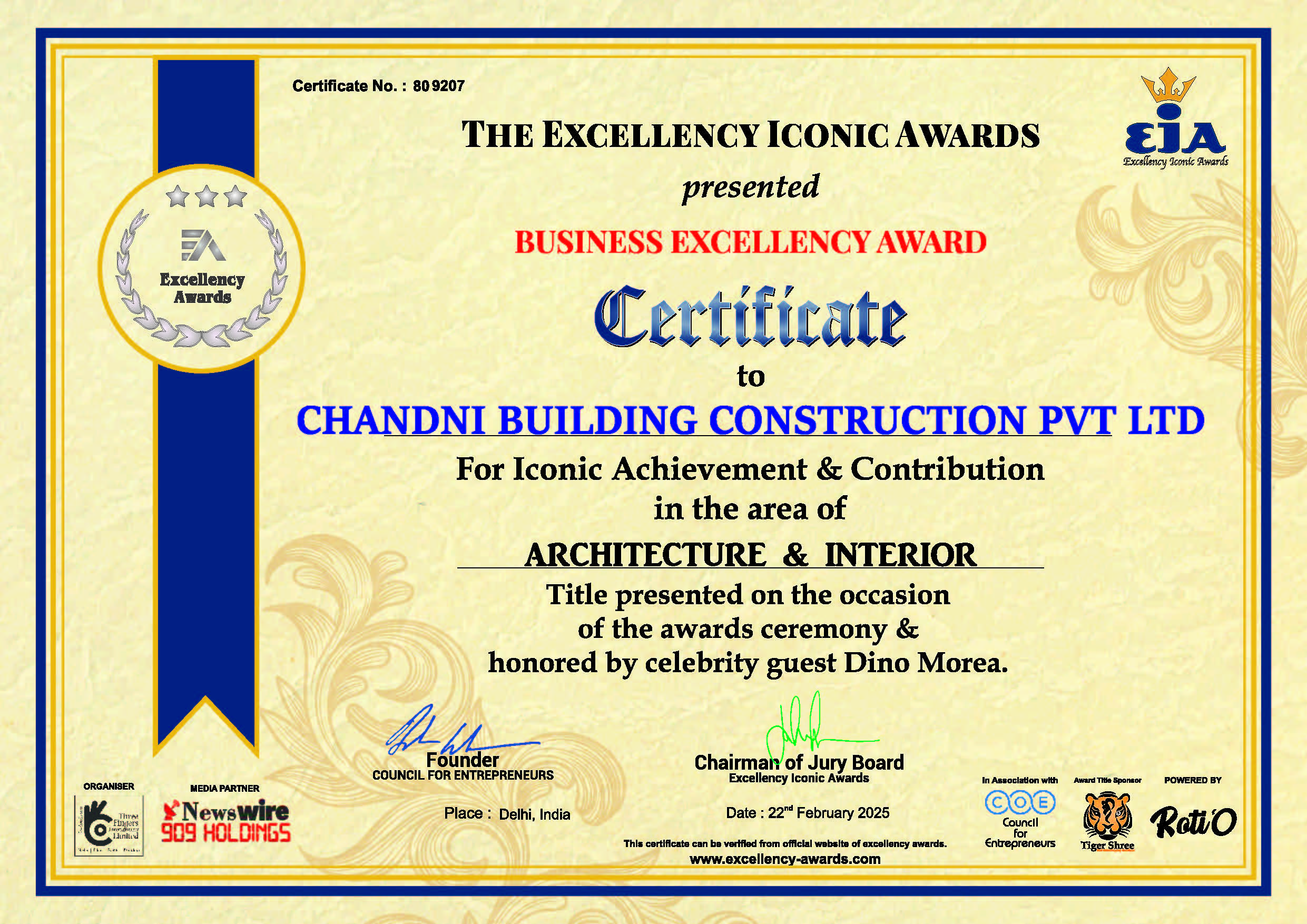 809207 - Excellency Awards