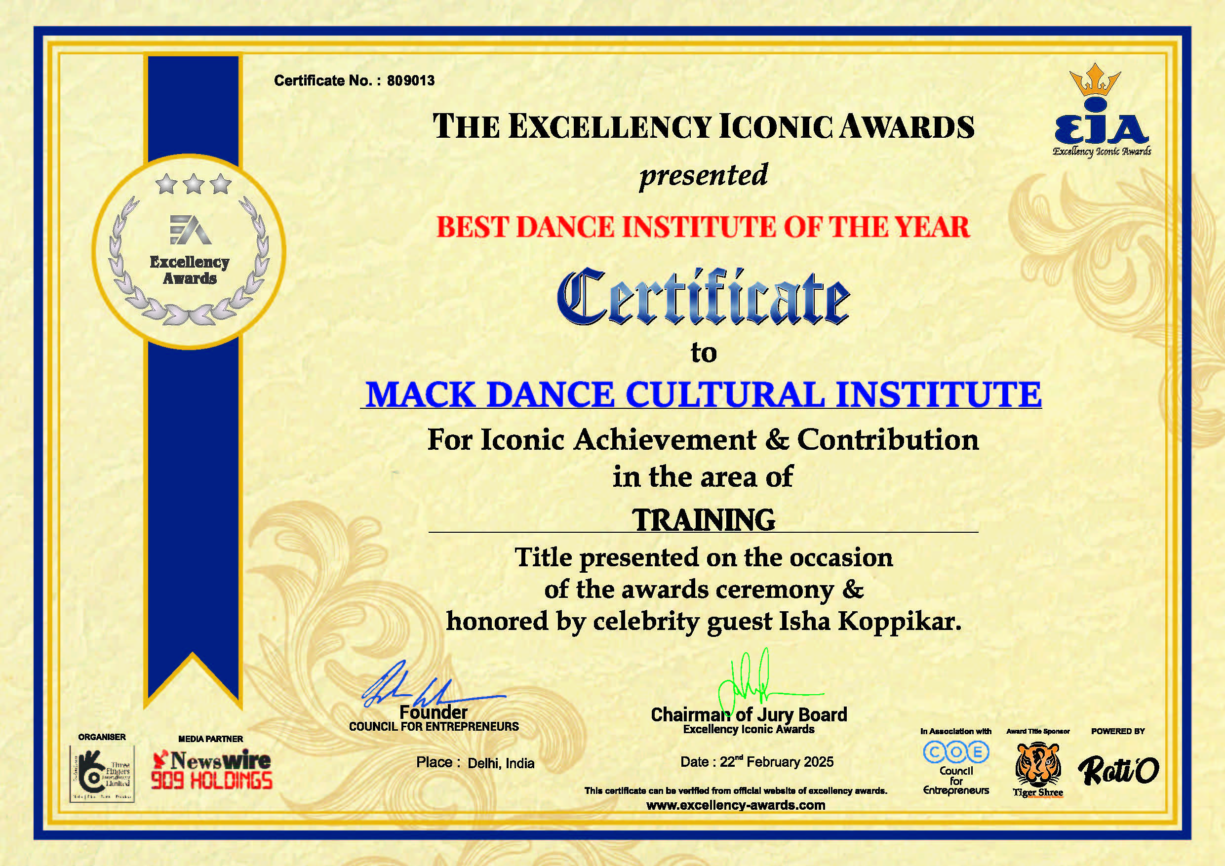 809013 - Excellency Awards