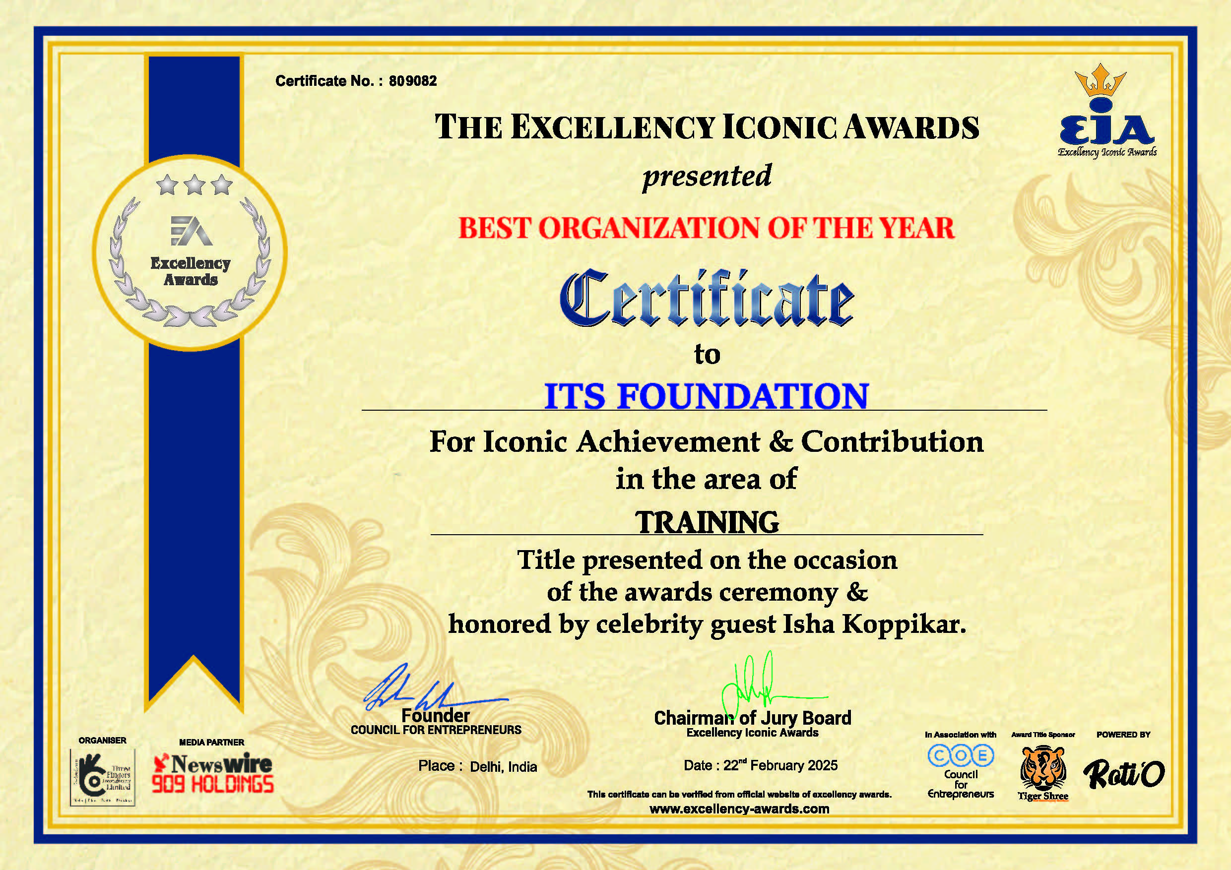 809082 - Excellency Awards