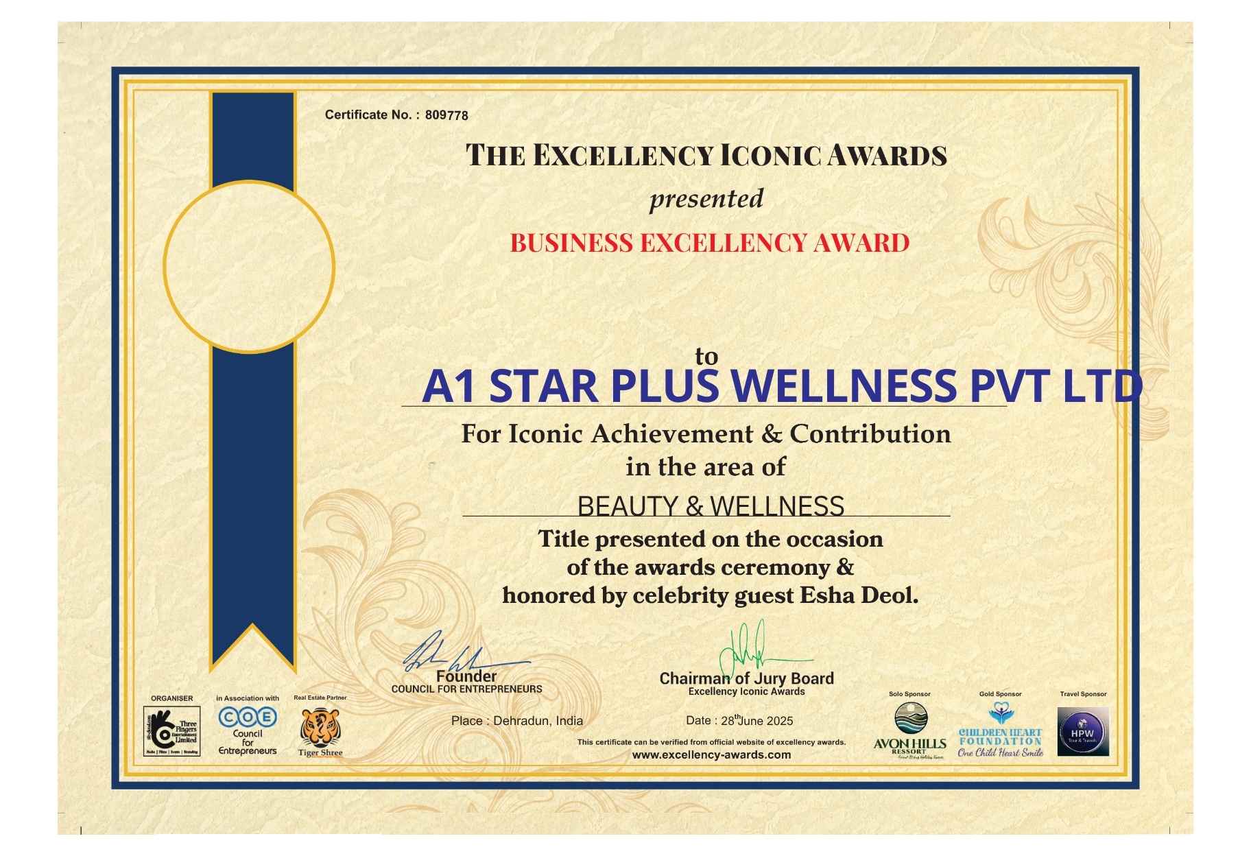 809778 - Excellency Awards